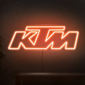 KTM Neon Sign, KTM Led Sign, KTM Logo, Ktm Motorcycle Sign, Ktm Gift ...