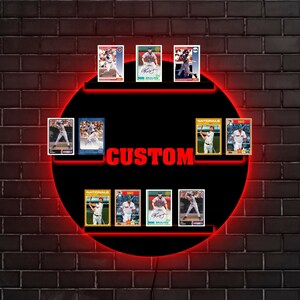 Sports Card Display Wall Shelf,card Led Display Stand,display Shelf ...