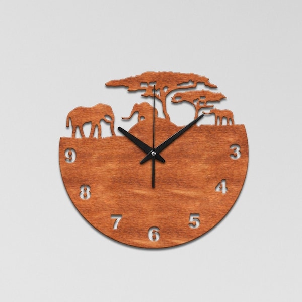 Elephant Clock - Etsy