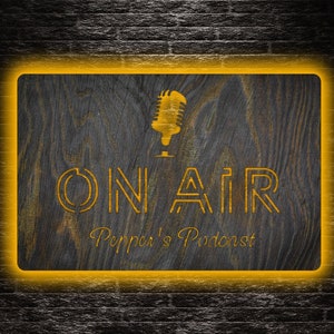 Podcast Neon Sign, Podcast Lighting, on Air Neon Sign, Recording Led Sign, Recording Studio Sign ...