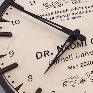 Personalized Doctor Clock, Custom Doctor Name Clock, Custom Doctor Gift ...