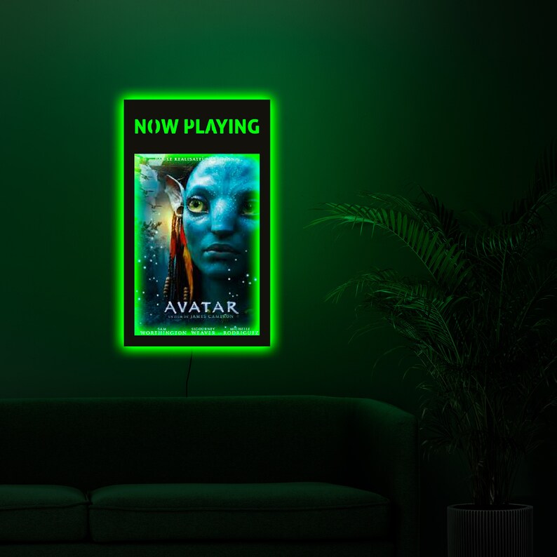 Movie Poster Neon Sign Movie Poster Neon Light Movie Poster - Etsy