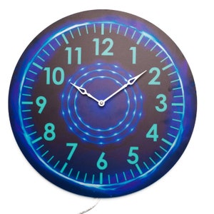 Led Wall Clock, Wall Light up Clock,lighted Clock,neon Wall Clock ...