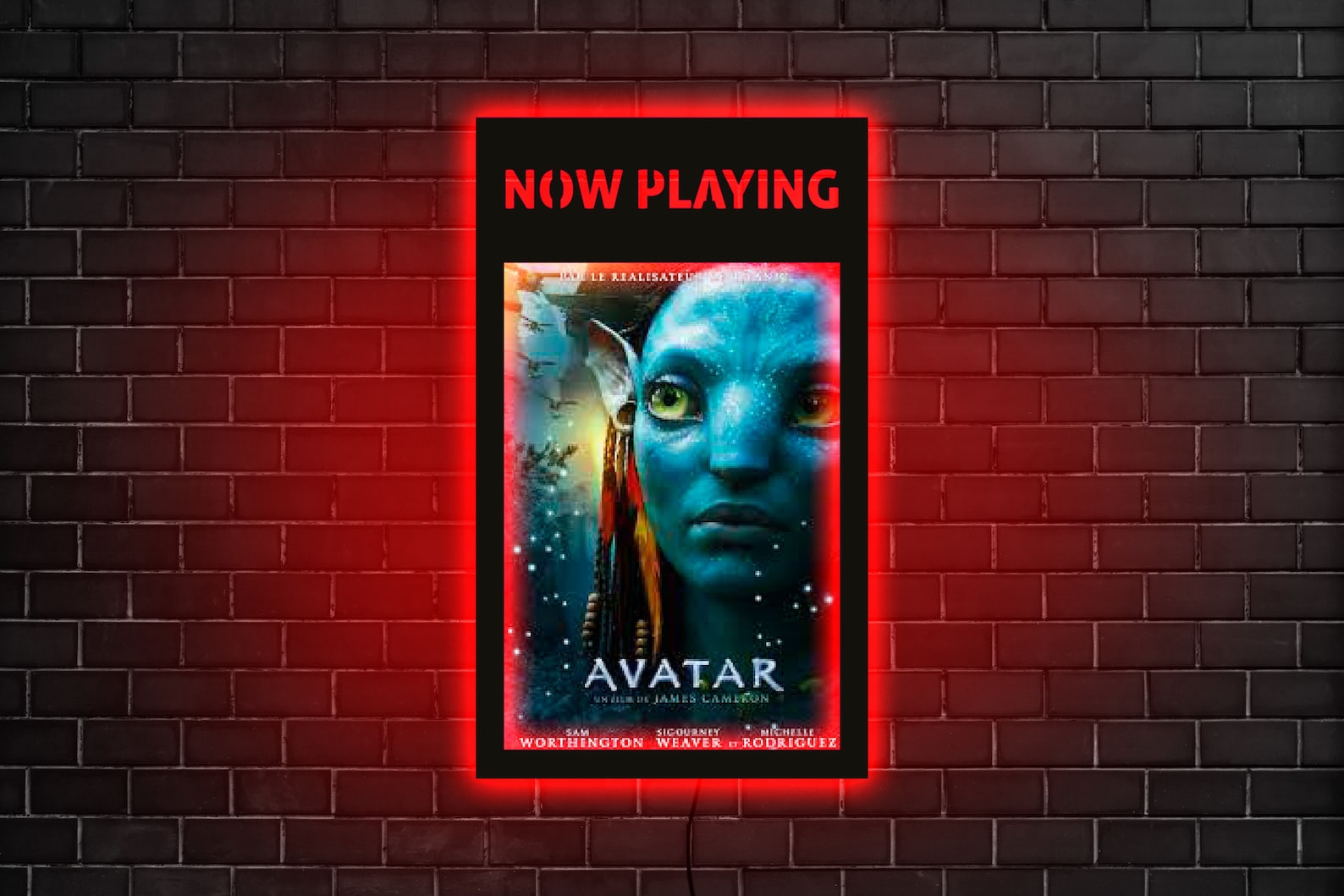 Movie Poster Neon Sign, Movie Poster Neon Light, Movie Poster Light Box ...