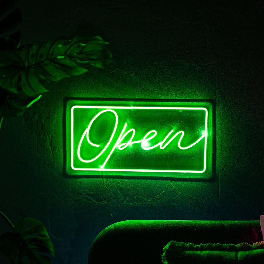 Open Neon Sign, Open Led Sign, Open Light Sign, Open Sign, Shop Open ...