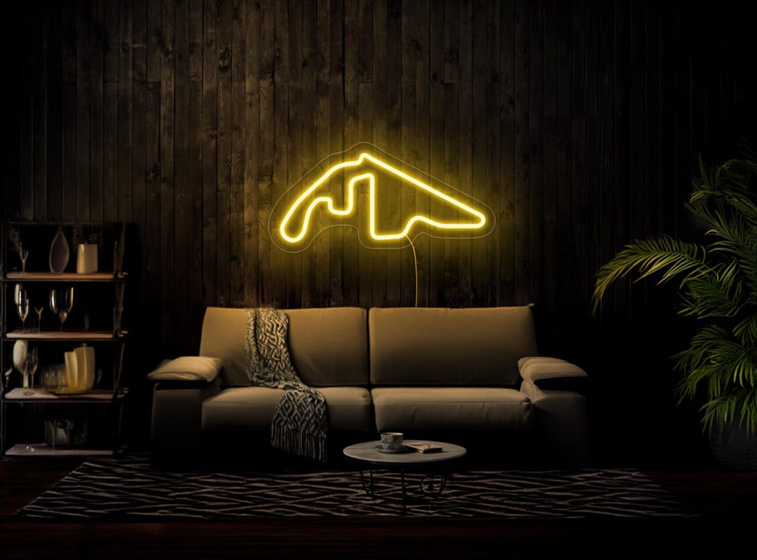 Abu Dhabi F1 Track Neon Sign, Formula 1 Track Neon Sign Decor, F1 Race ...