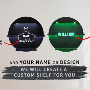 Figure Display Shelf, Custom Display Shelf With Led, Led Display Shelf ...
