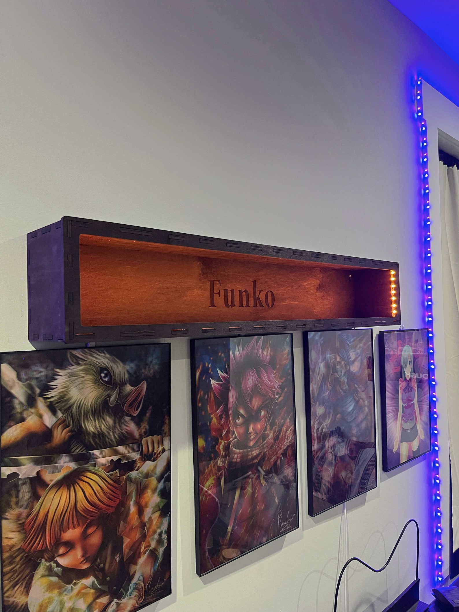 Custom Neon Shelf , Neon Display Shelf , Display Case Light Up - Etsy