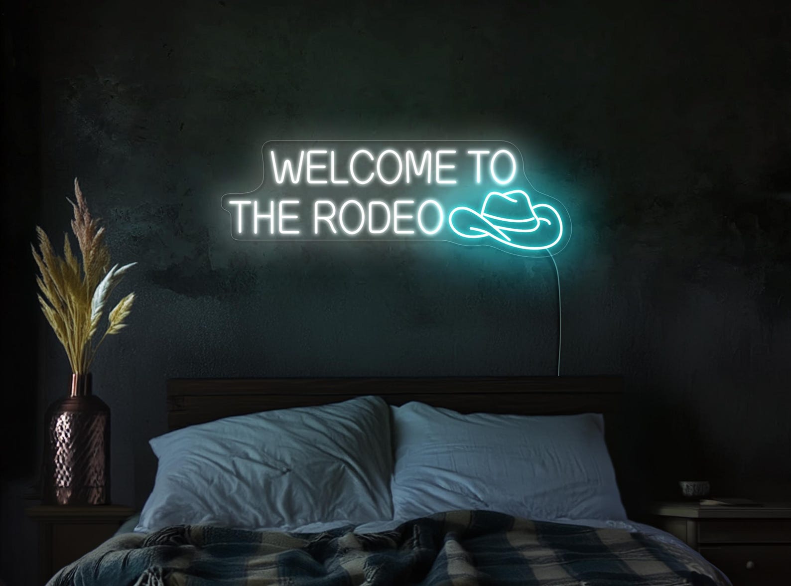 Welcome to the Rodeo Neon Sign, Cowgirl Neon Sign, Western Neon Sign ...