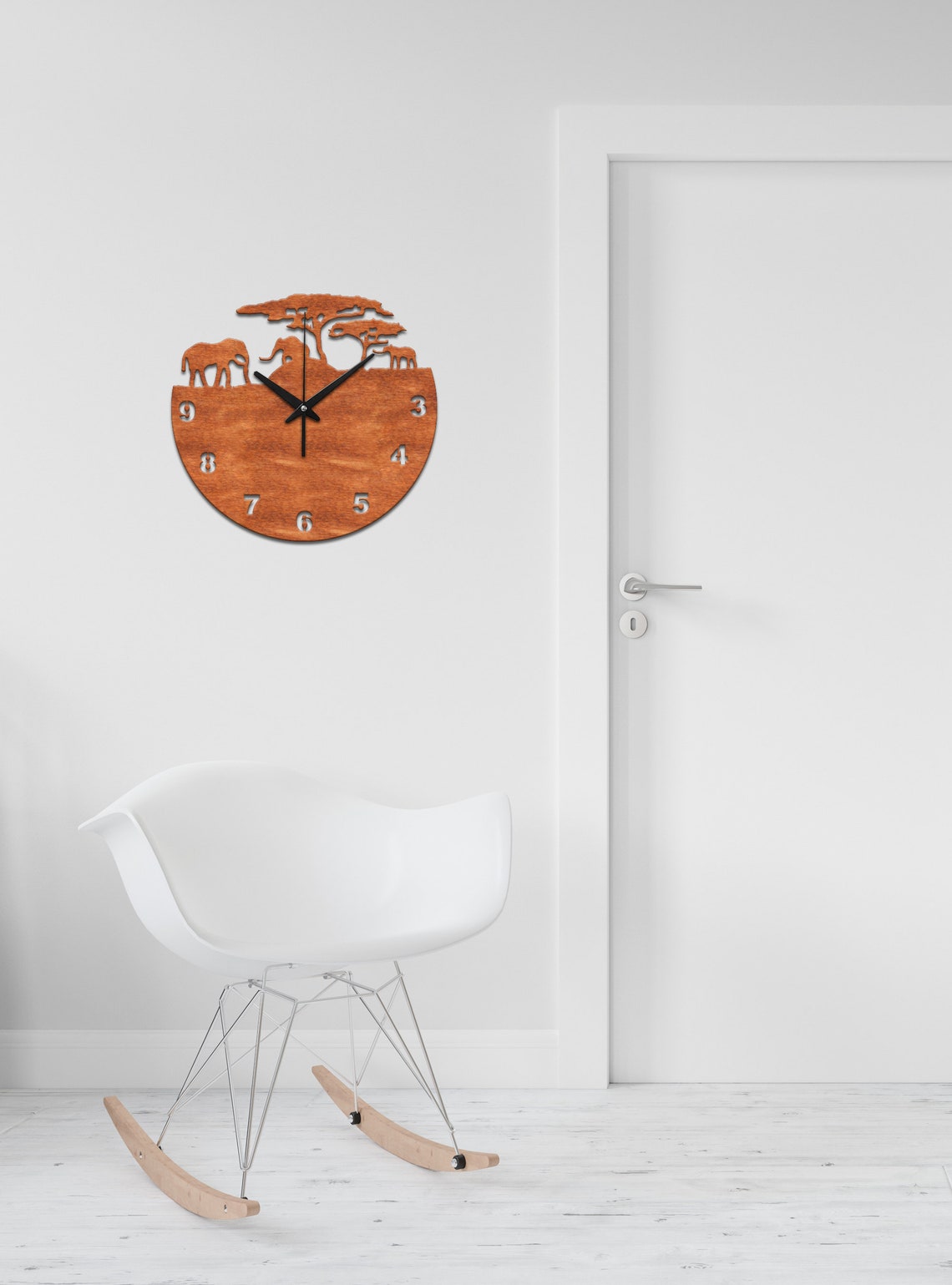 Africa Wall Clock, Africa Nature Wall Clock African Wall Clock, Safari ...