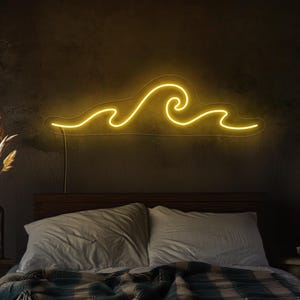 Wave Neon Sign, Ocean Neon Sign, Water Neon Sign, Wave Led Sign, Sea ...