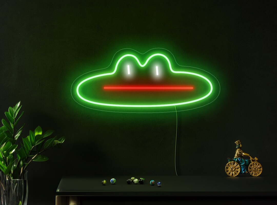 Frog Neon Sign, Toad Neon Sign, Cute Frog Sign, Animal Neon Sign, Kids ...