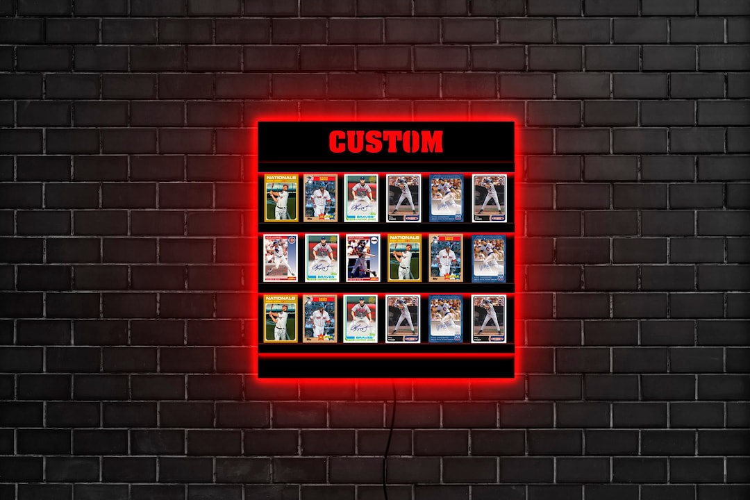 Sports Card Display Wall Shelf,card Led Display Stand,display Shelf ...