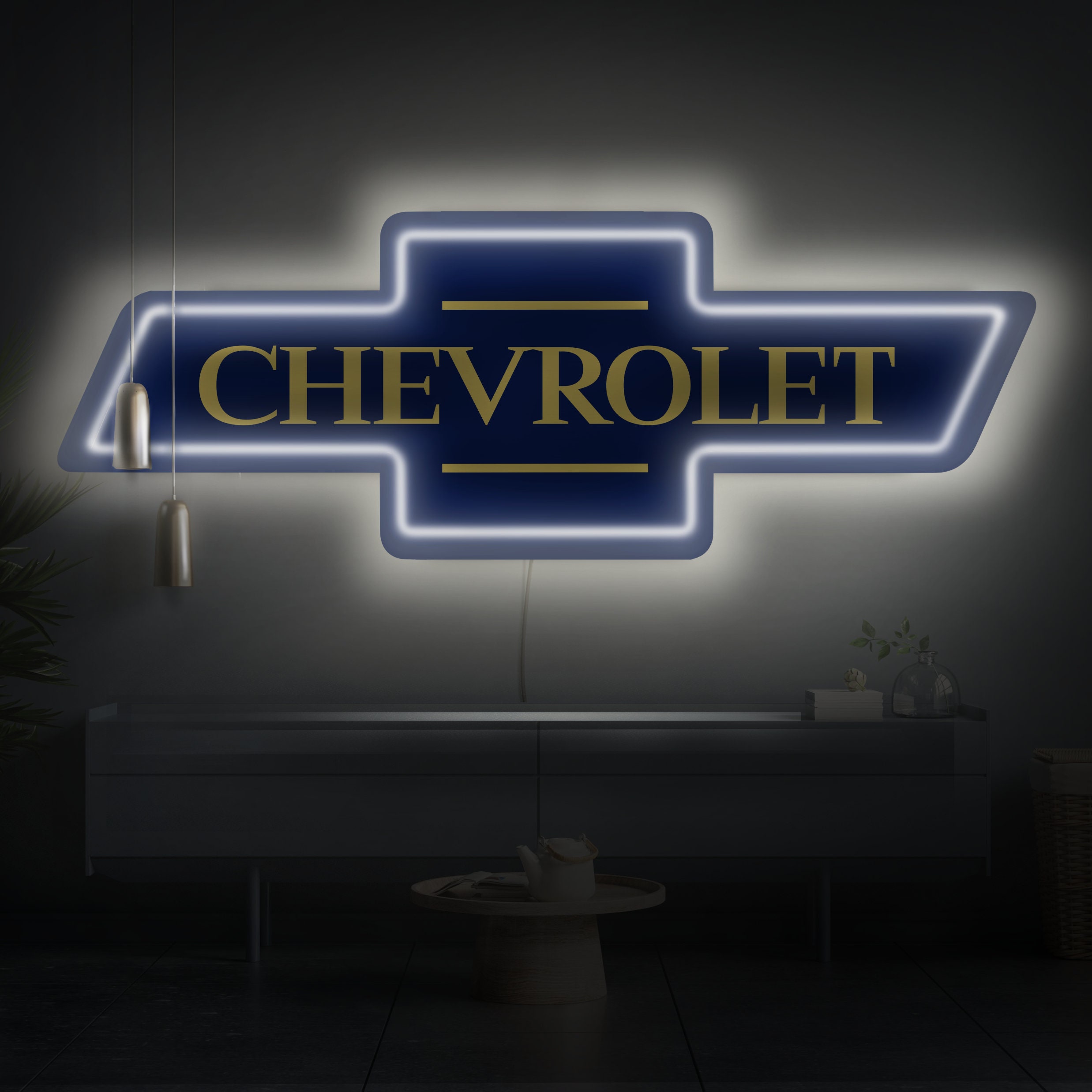 Chevrolet Neon Sign, Chevrolet Led Sign, Chevrolet Logo, Chevrolet Gift ...