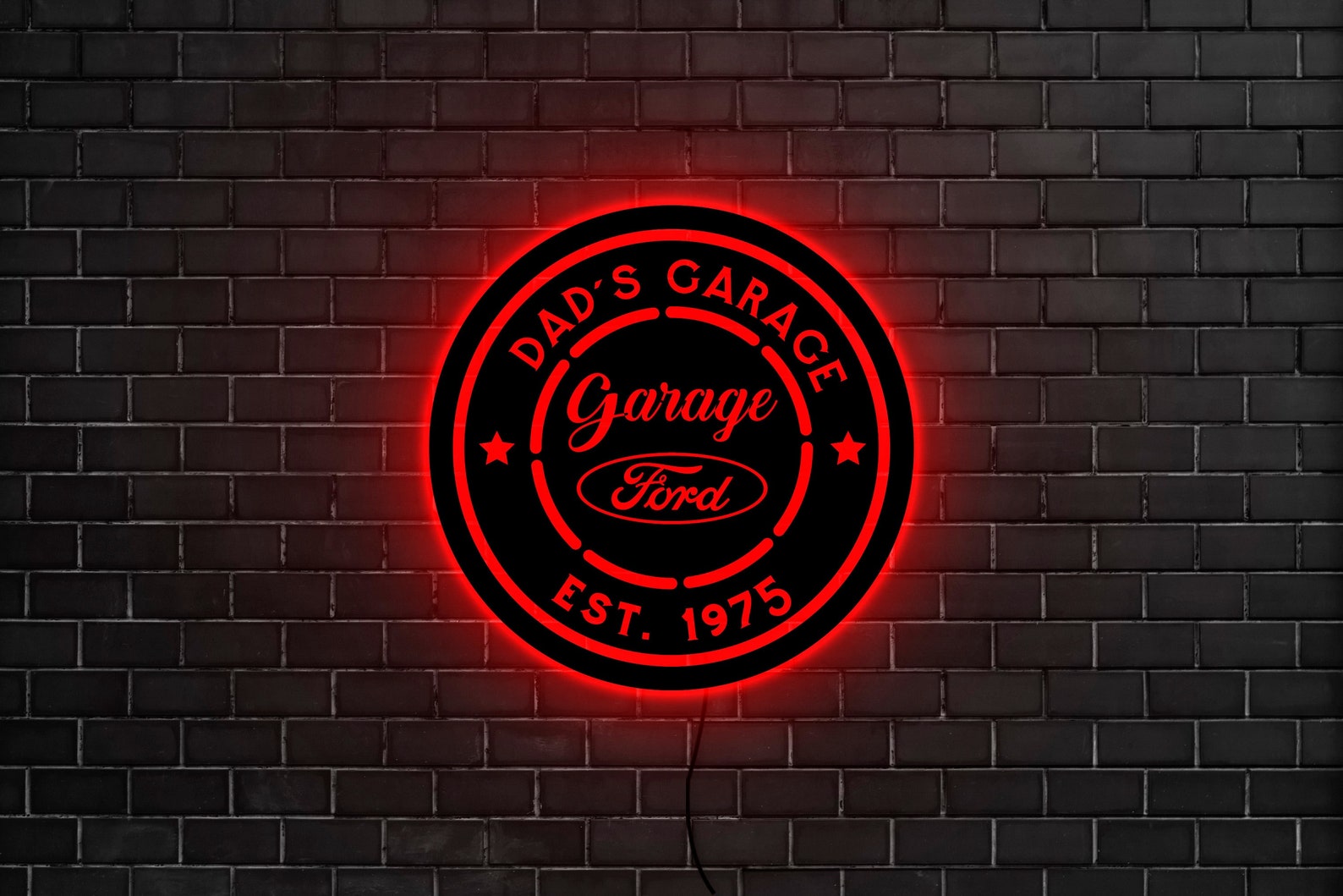 Custom Garage Led Sign Garage Neon Sign Dad's Garage Led - Etsy