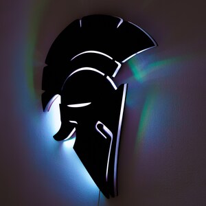 Spartan Neon Sign, Spartan Helmet Neon Sign, Spartan Led Sign, Spartan ...