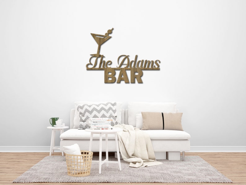 Custom Bar Sign for Home Bar Bar Name Sign Personalized Bar - Etsy