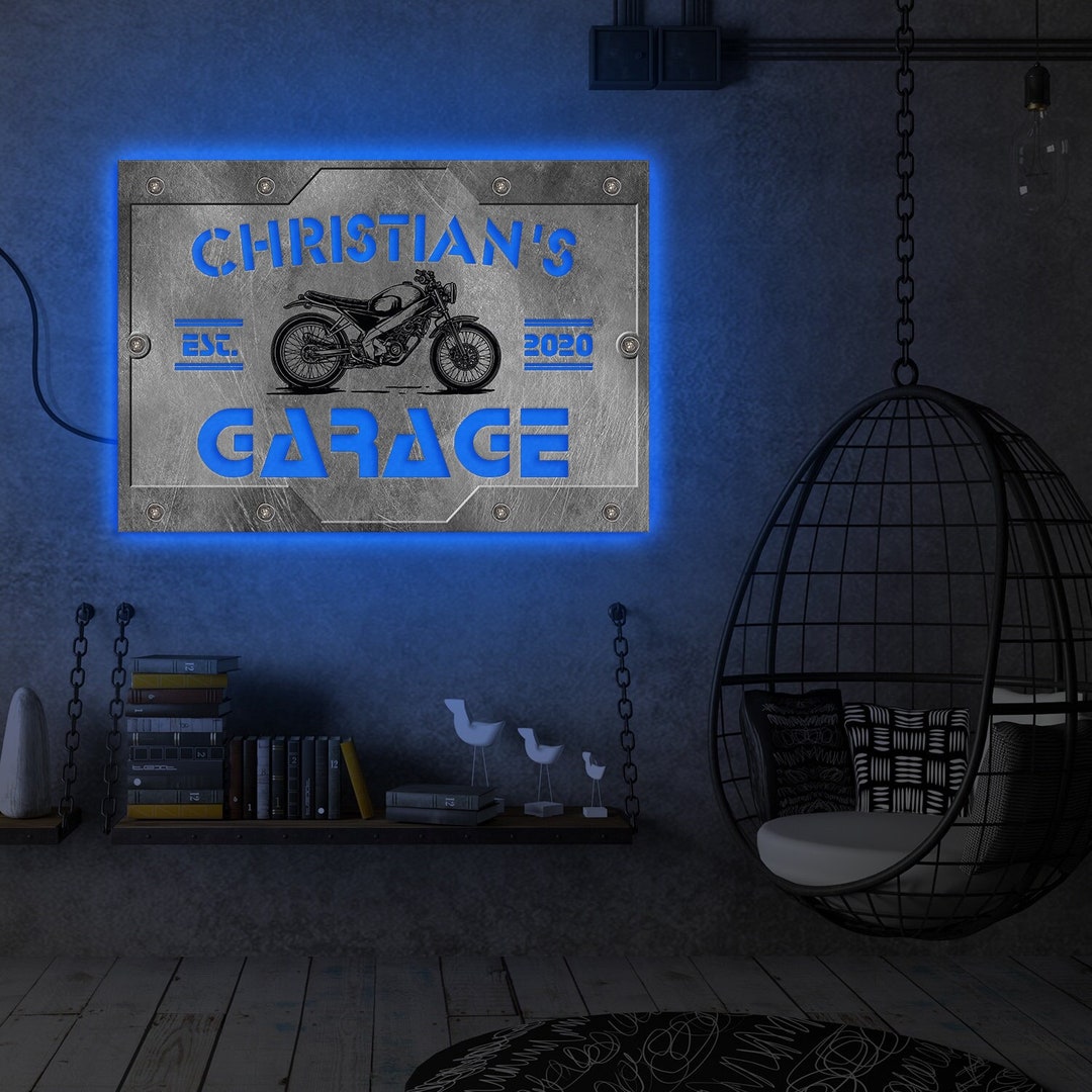 Custom Garage Neon Sign, Personalized Garage Sign, Garage Led Sign ...