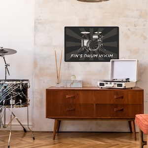 Drum Room Neon Sign, Drum Kit Neon Sign, Drum Led Sign, Drum Light Led ...