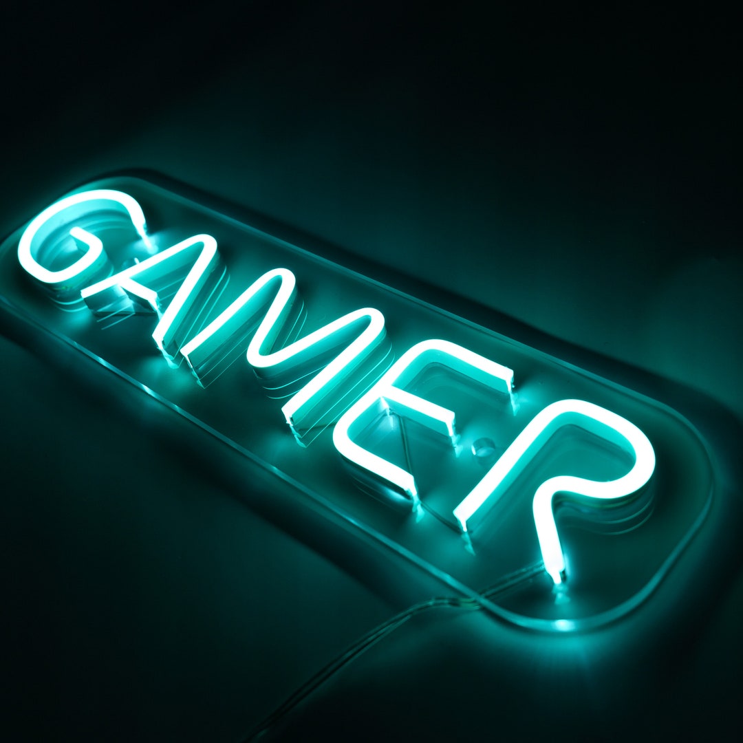 Gamer Neon Sign, Gamer Led Sign, Game Room Neon Sign, Gamer Gift, Kids ...
