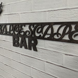 Custom Bar Sign for Home Bar, Bar Name Sign, Personalized Bar Sign ...
