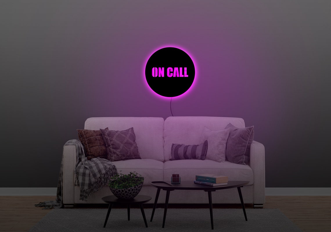 On Call Sign on Call Led on Call Light Call in Progress - Etsy