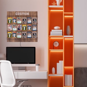 Baseball Card Display Shelf, Trading Card Wall Display, Sport Card ...