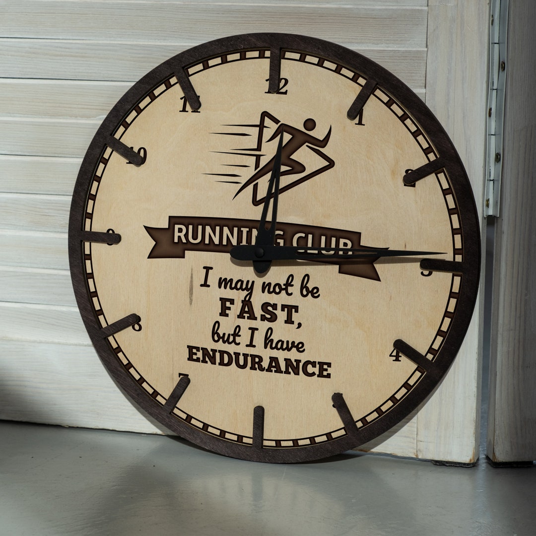 Runner Clock for Wall, Marathon Wall Clock, Clocks for Wall Run ...