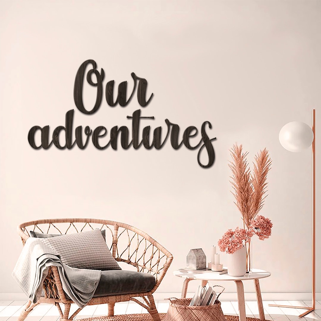 Our Adventures Sign,our Adventures Wooden Sign,adventures Sign ...