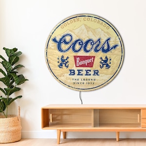 Coors Banquet Neon Sign, Coors Banquet Logo, Coors Banquet Label, Coors ...