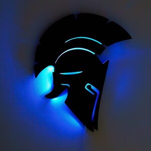 Spartan Neon Sign, Spartan Helmet Neon Sign, Spartan Led Sign, Spartan ...