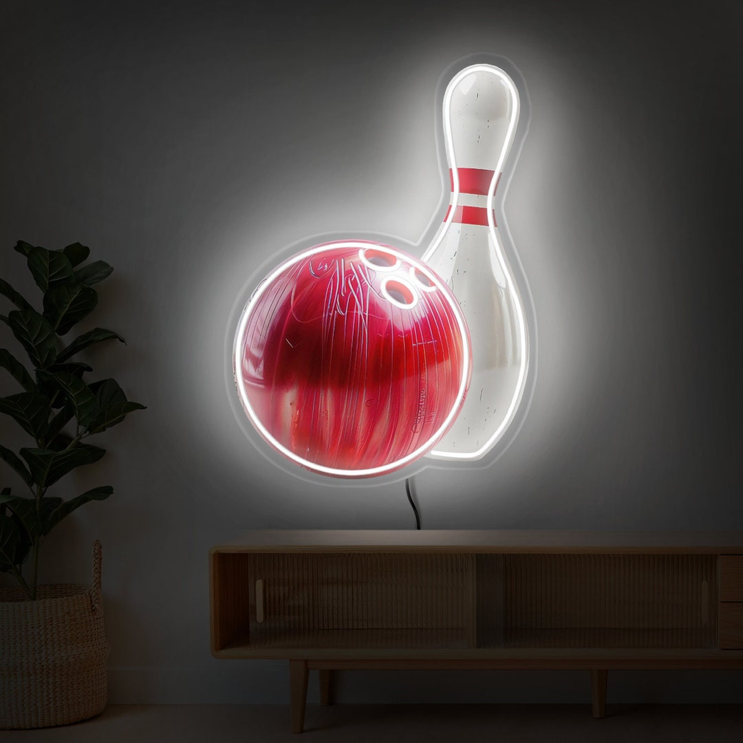 Bowling Led Sign, Bowling Ball Sign, Bowling Neon Sign, Bowling Pin ...