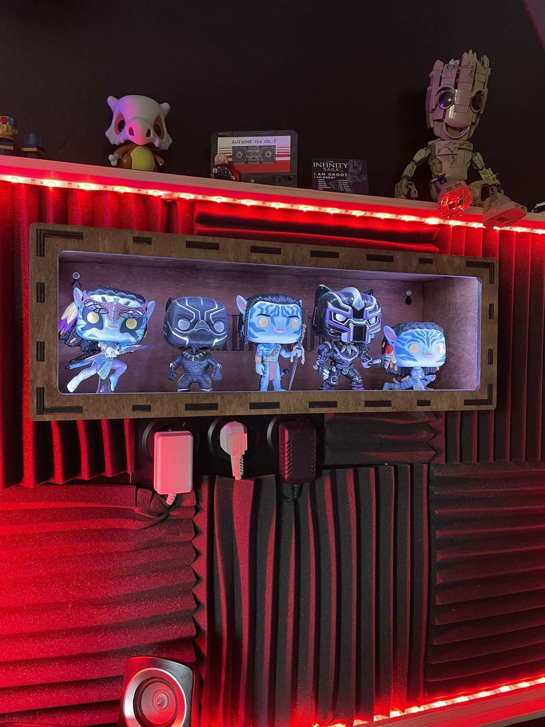 Custom Neon Shelf , Neon Display Shelf , Display Case Light Up - Etsy