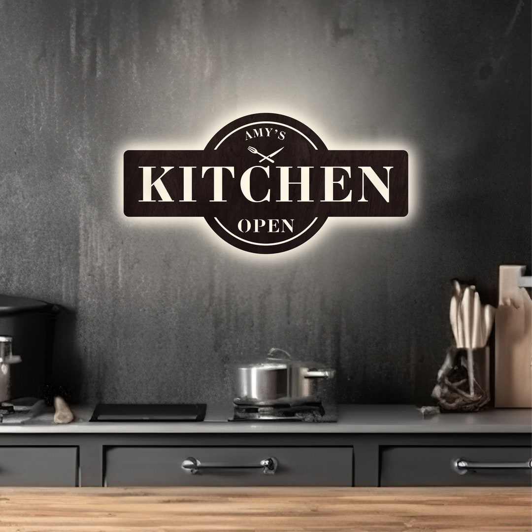 Kitchen Neon Sign, Kitchen Light Sign,personalized Kitchen Sign,kitchen ...