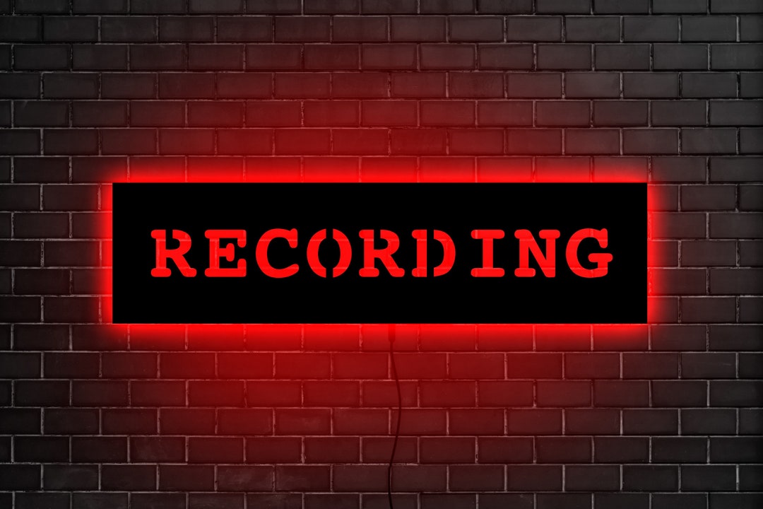 Recording Studio Light up Sign, Wall Mount Music Studio Light ...