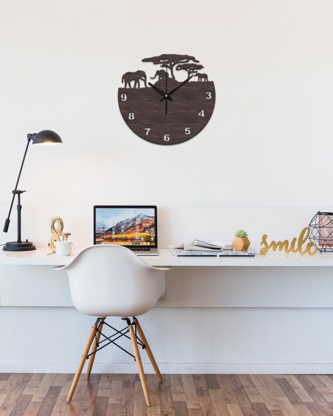 Africa Wall Clock, Africa Nature Wall Clock African Wall Clock, Safari ...