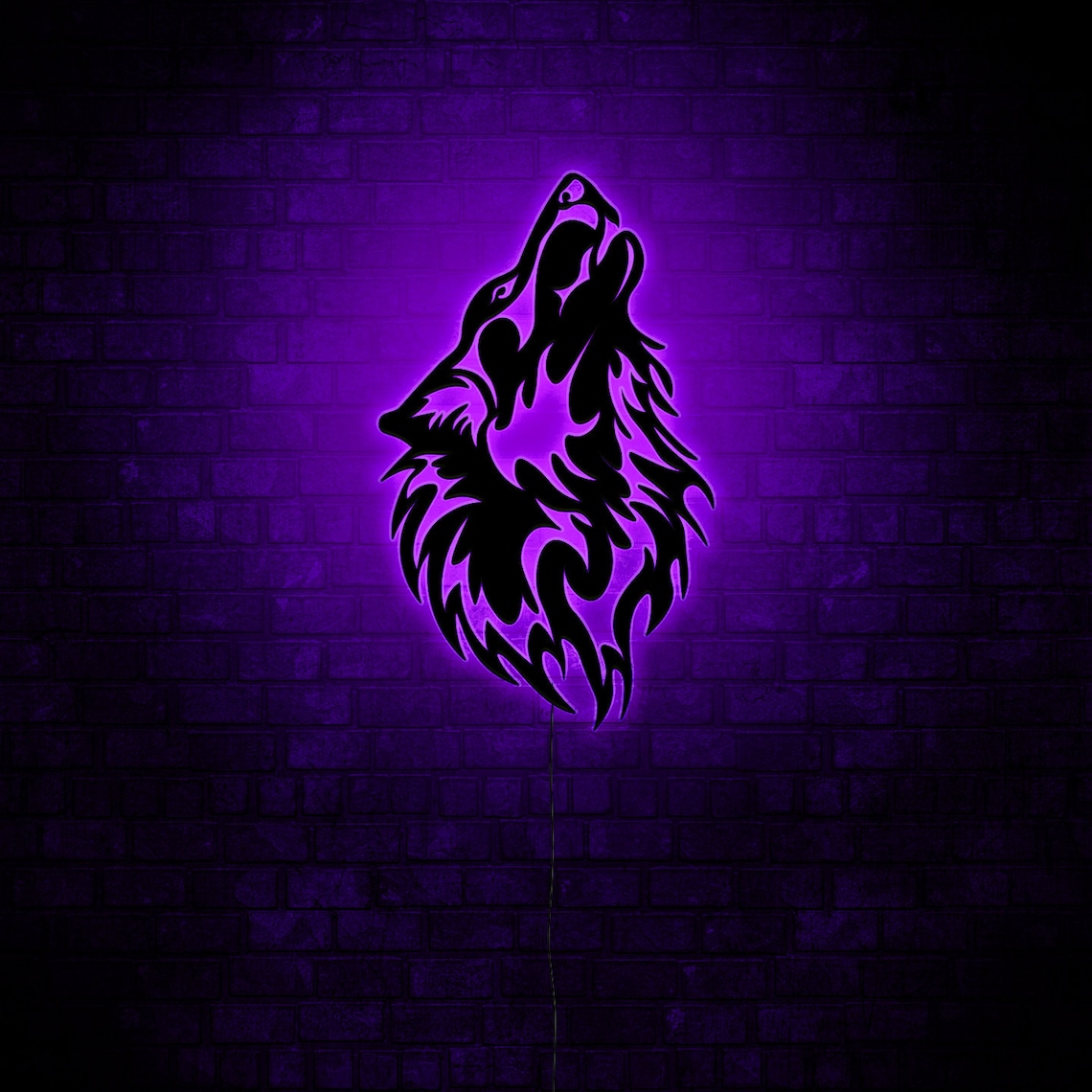 Wolf Neon Sign, Wolf Led Sign, Wolf Led Light, Wolf Wood Sign, Wolf ...