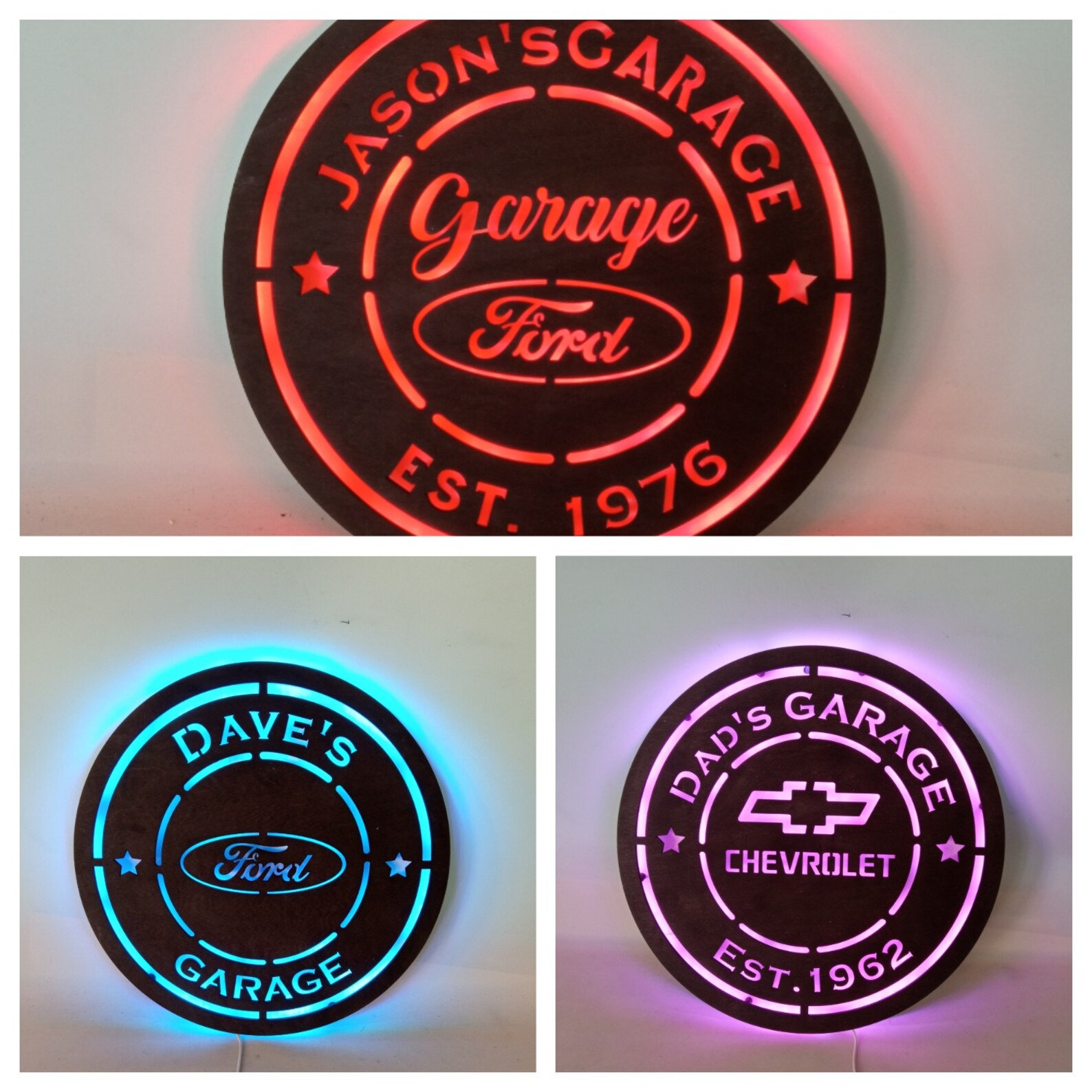 Custom Garage Led Sign Garage Neon Sign Dad's Garage Led - Etsy