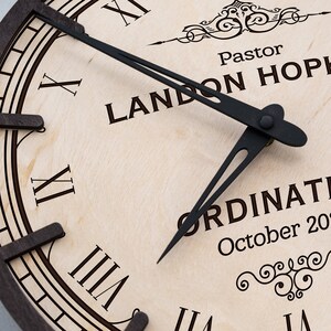 Pastor Clock, Pastor Retirement Clock, Pastor Appreciation Gift, Pastor ...