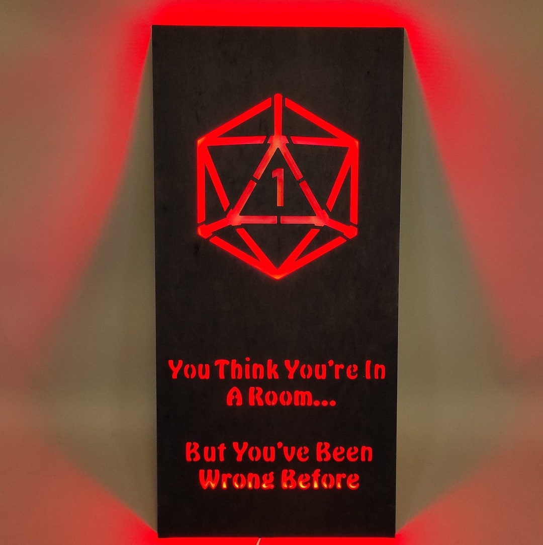 Dice Neon Sign Dice Light D20 Neon Light Dragons Neon Sign - Etsy