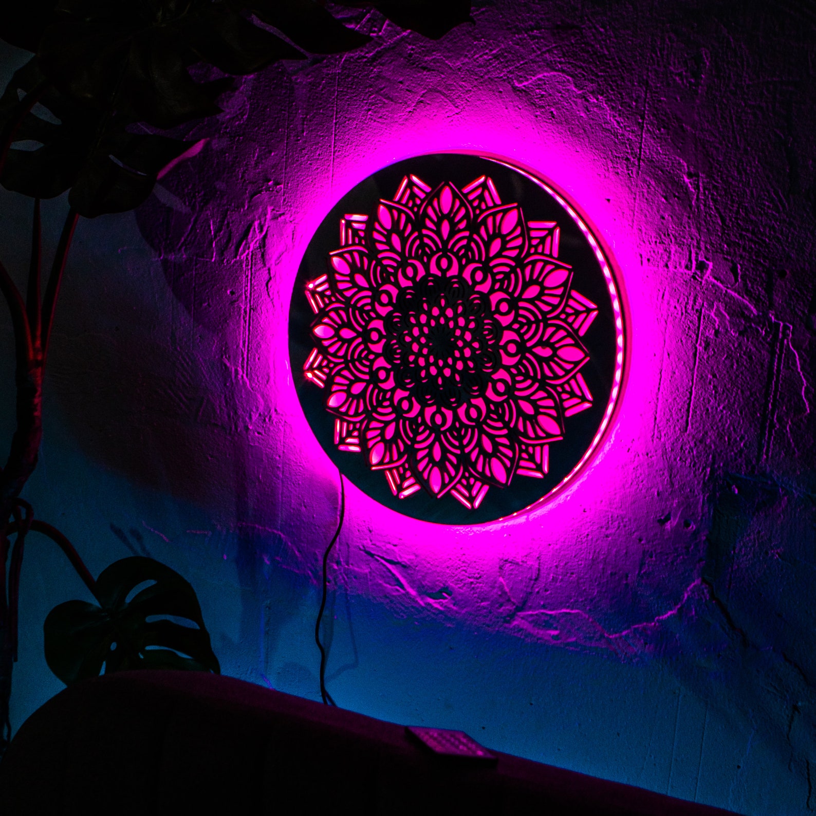 Mandala Led Wall Art, Mandala Light up Wall Art, Mandala Neon Sign ...
