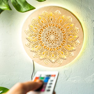 Mandala Led Wall Art, Mandala Light up Wall Art, Mandala Neon Sign ...