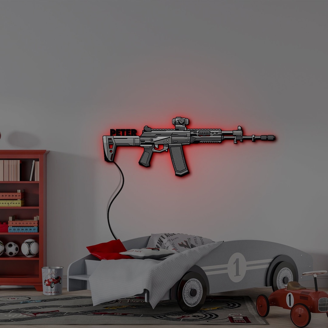 M4A1 Rifle Neon Sign Gamer neon sign Gun neon sign Pistol - Etsy México