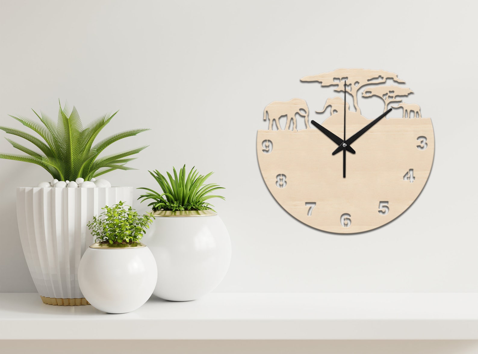 Africa Wall Clock, Africa Nature Wall Clock African Wall Clock, Safari ...