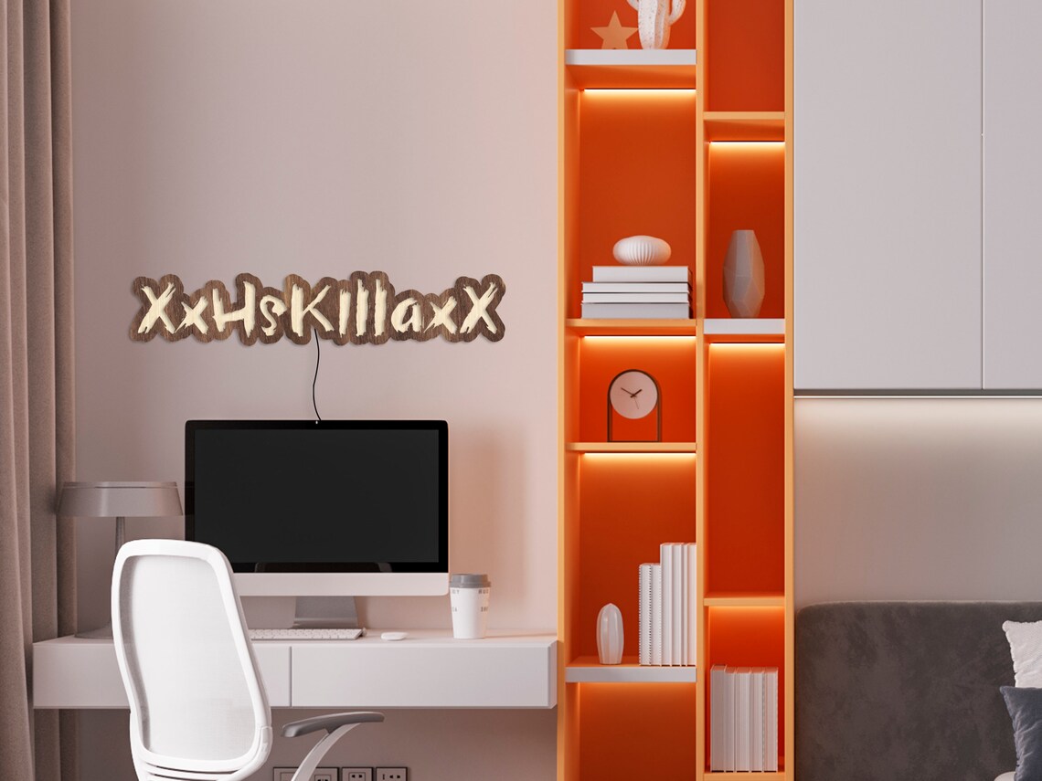 Gamer Tag Led Sign Gamer Tag Neon Sign Gamer Tag Light Sign - Etsy