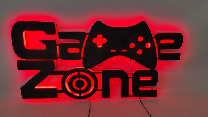Game Zone Neon Sign, Game Zone Wall Sign, Game Zone Led Sign, Game Zone ...