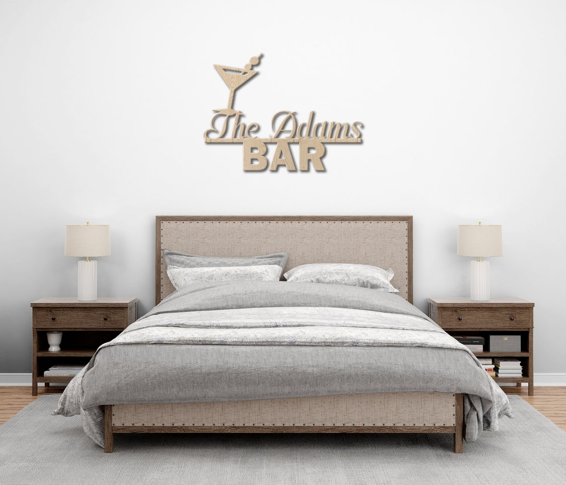 Custom Bar Sign for Home Bar Bar Name Sign Personalized Bar - Etsy