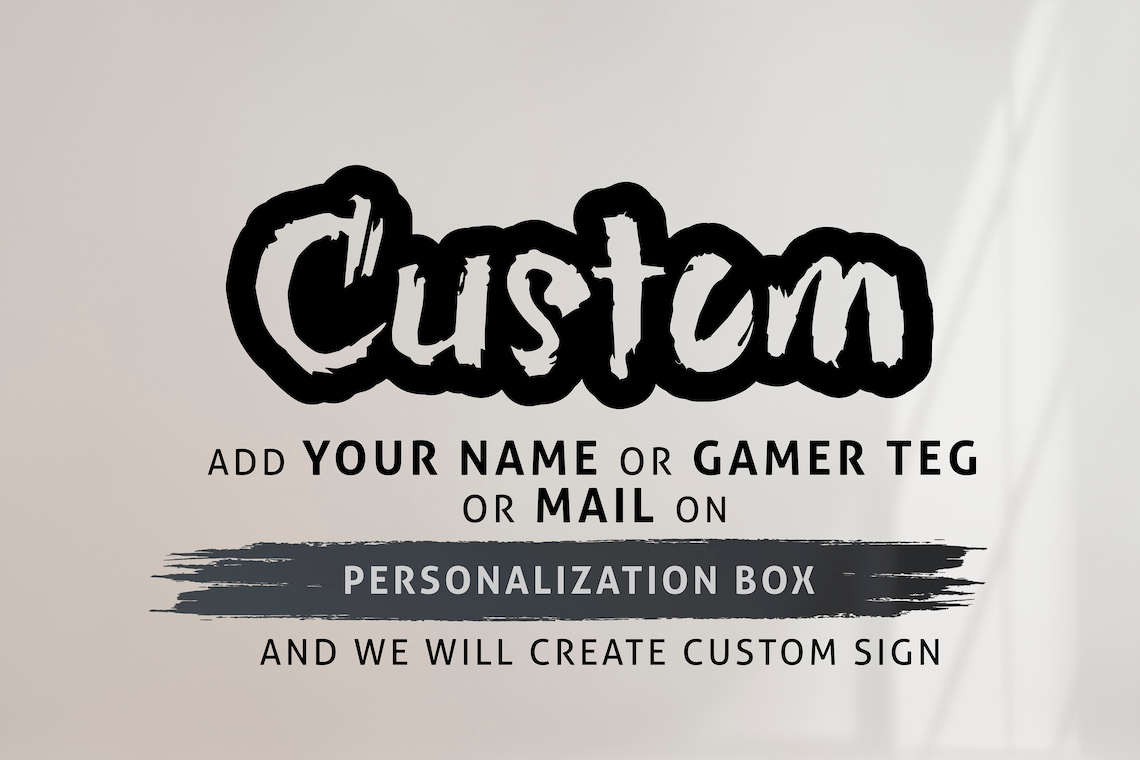 Gamer Tag Led Sign Gamer Tag Neon Sign Gamer Tag Light Sign - Etsy