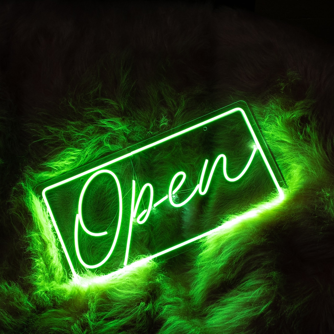 Open Neon Sign Outdoor, Open Led Light, Open Bar Sign, Cafe Open Sign ...