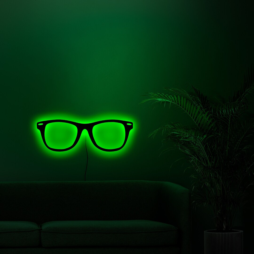 Sunglasses Wall Decor Led, Sunglasses Wall Art, Sunglasses Neon Sign ...
